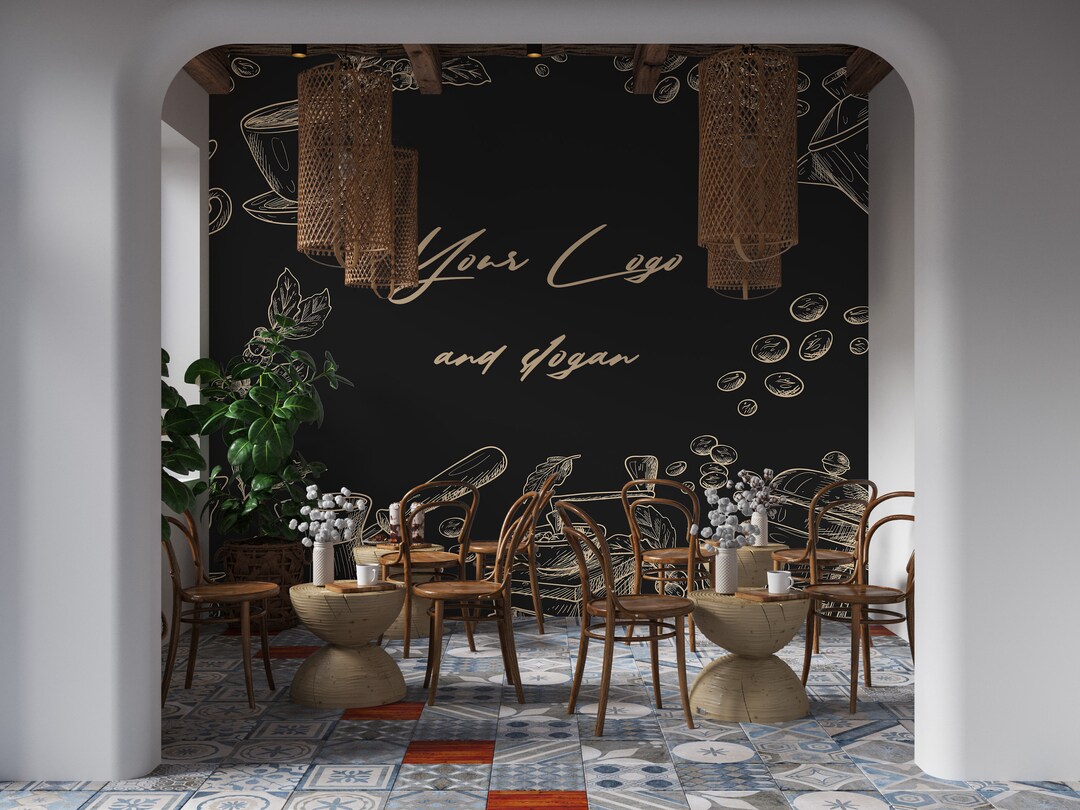 Customizable Coffee-themed Wallpaper - Etsy