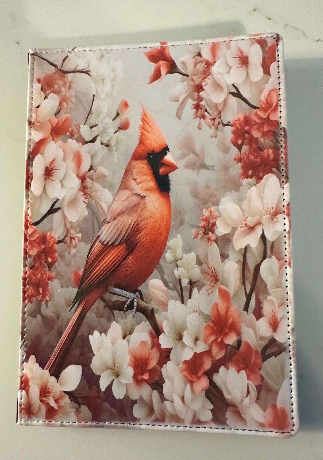 Red Cardinal With Cherry Blossoms Journal/ Notebook or Planner With ...