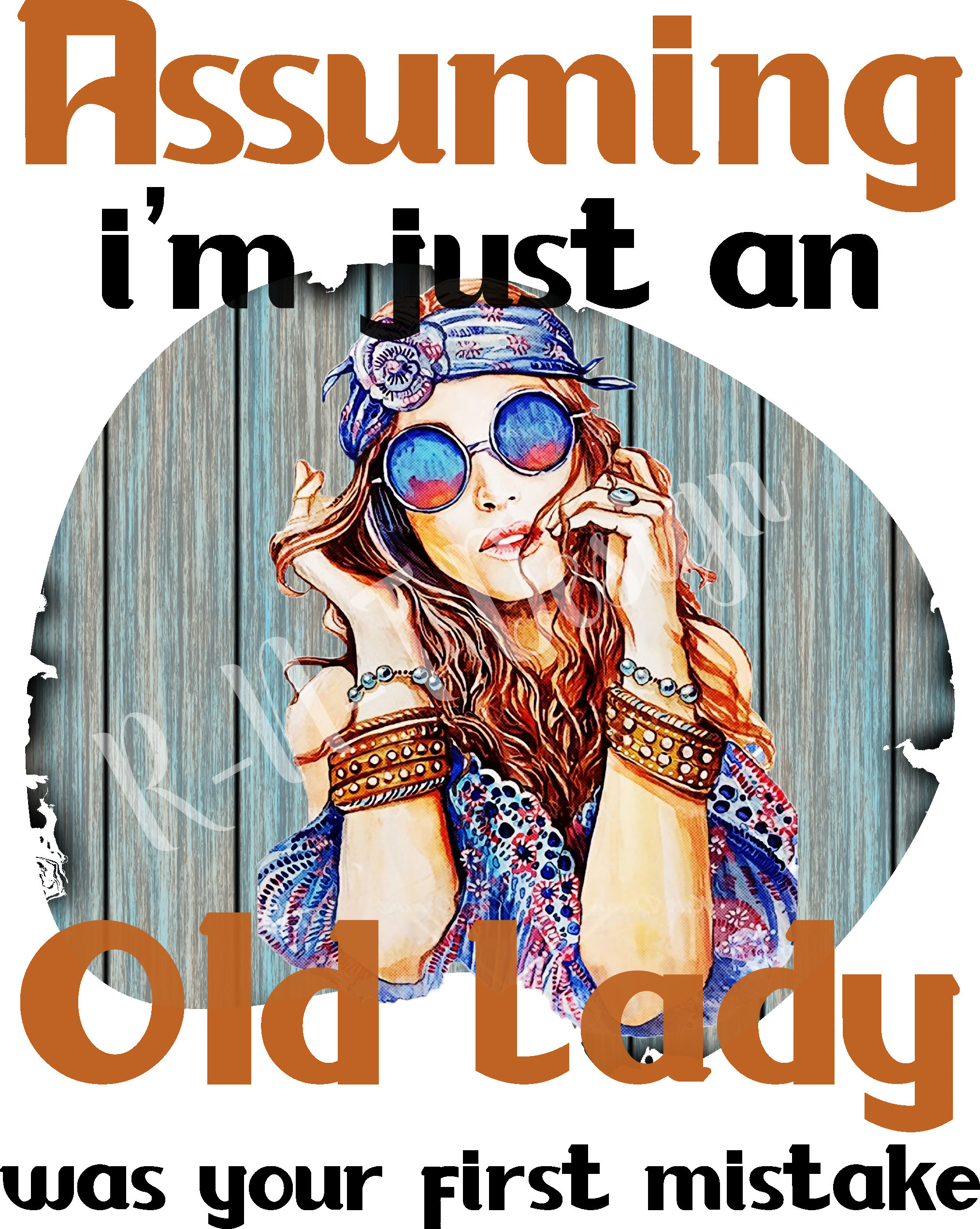 Assuming I'm an Old Lady - Etsy
