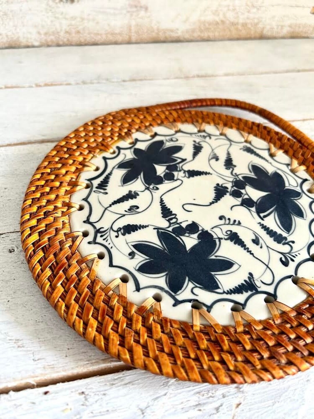 Bat Trang Ceramic Tile Trivet Multi-purpose Tableware, Kitchen Wall ...