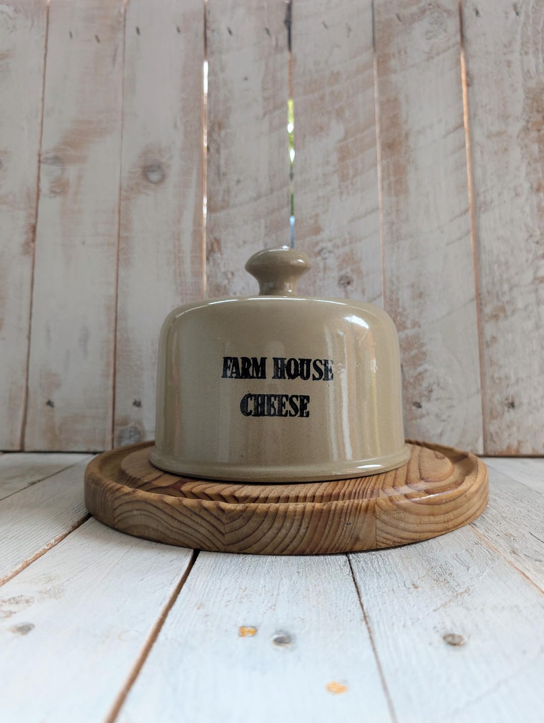 Moira "farm House Cheese" Stoneware Domed Cheese Board; Retro Cheese ...