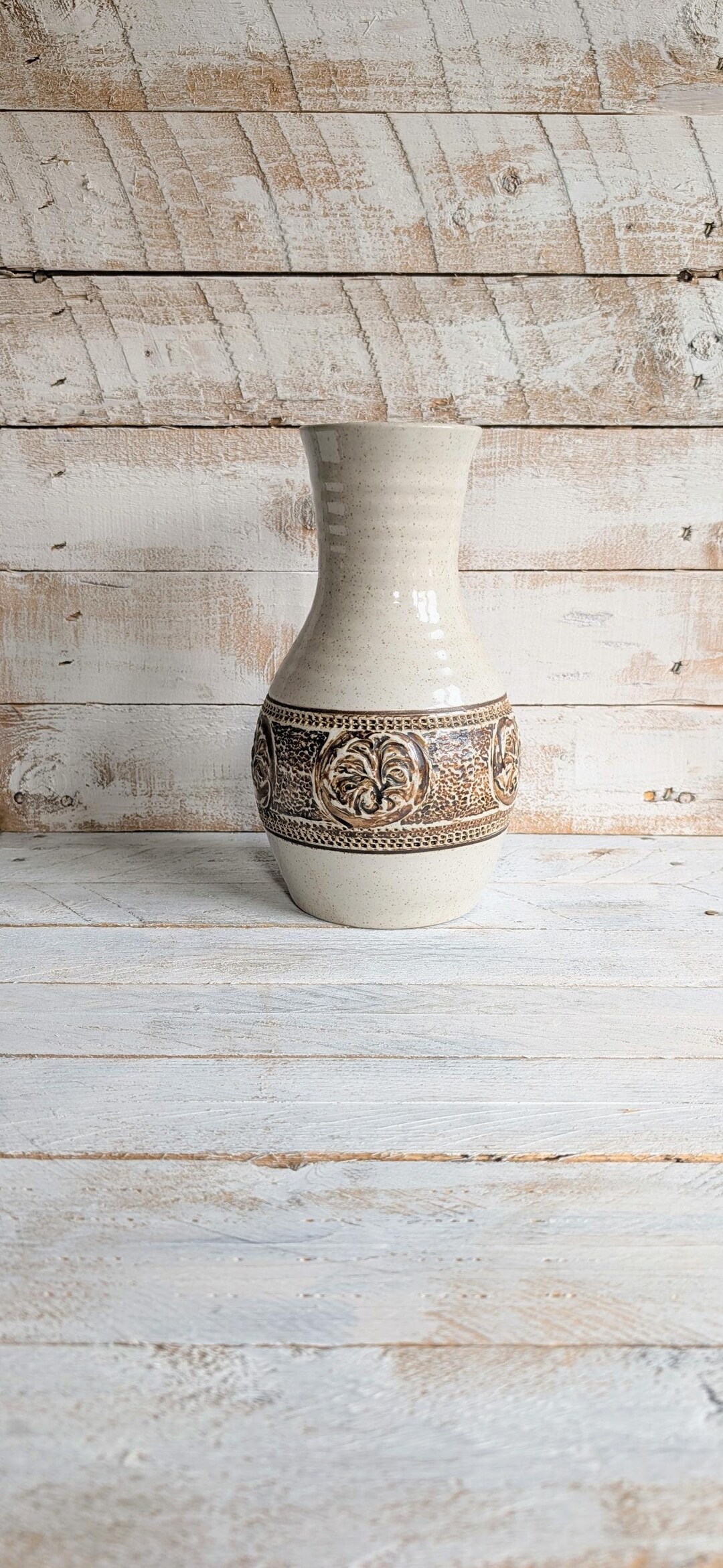 Purbeck Pottery Vase; Vintage Studio Pottery, Stoneware Flower Holder ...