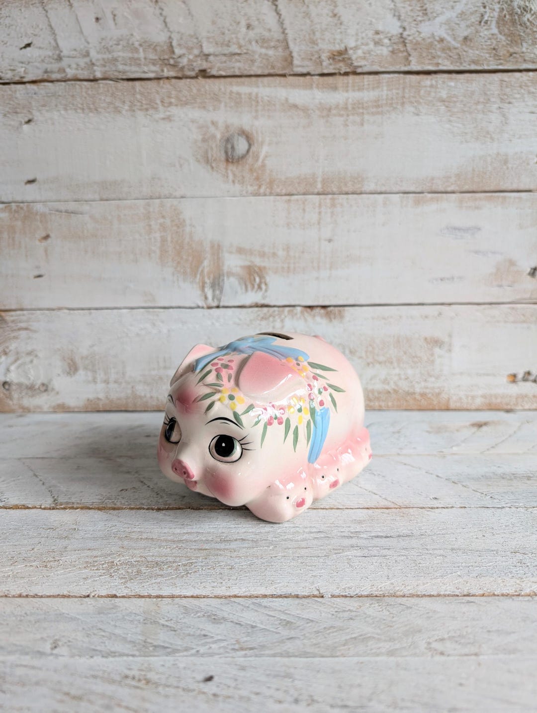 Kitsch Piggy & Piglets Money Box Vintage Piggy Bank, Decorative Money ...