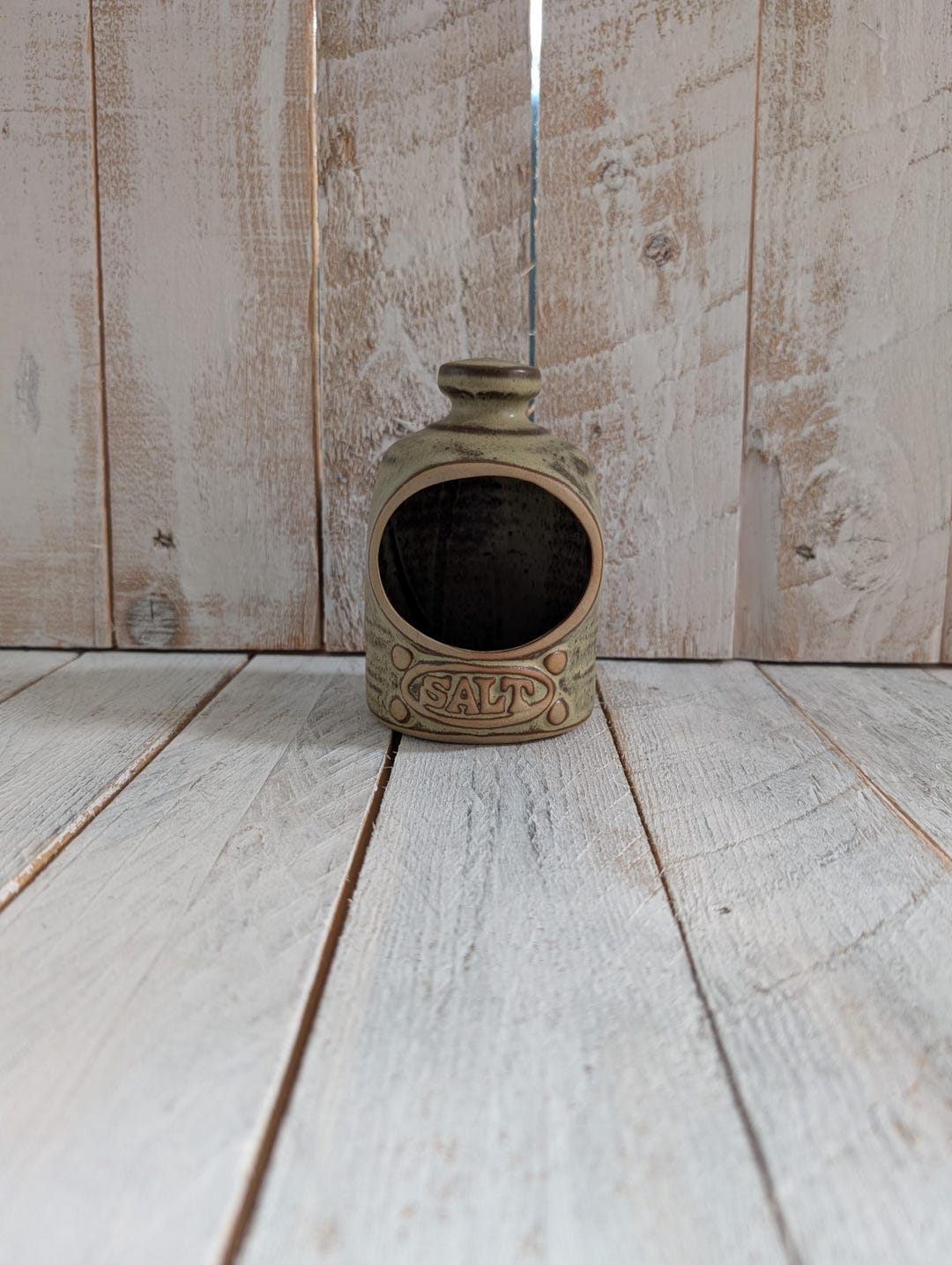 Tremar Stoneware Salt Pig; Small Salt Cellar, Salt Holder Rustic ...