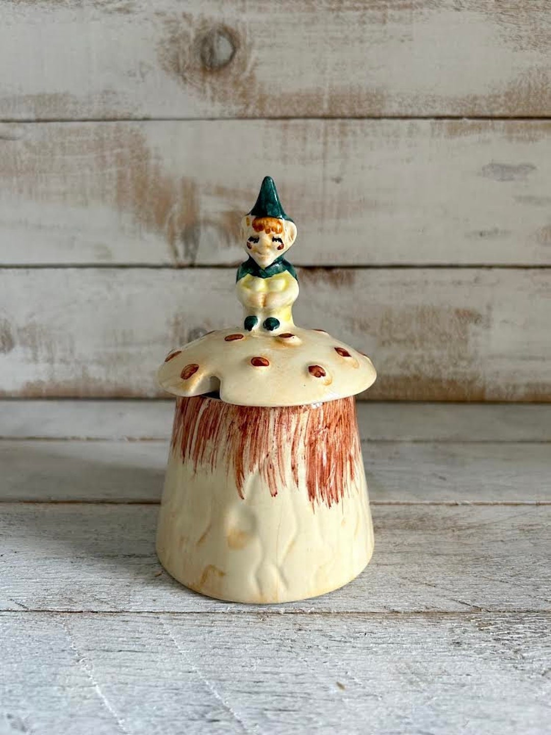 Babbacombe Pixie Toadstool Jam Pot Vintage Ceramic Preserve Pot, Fairy ...