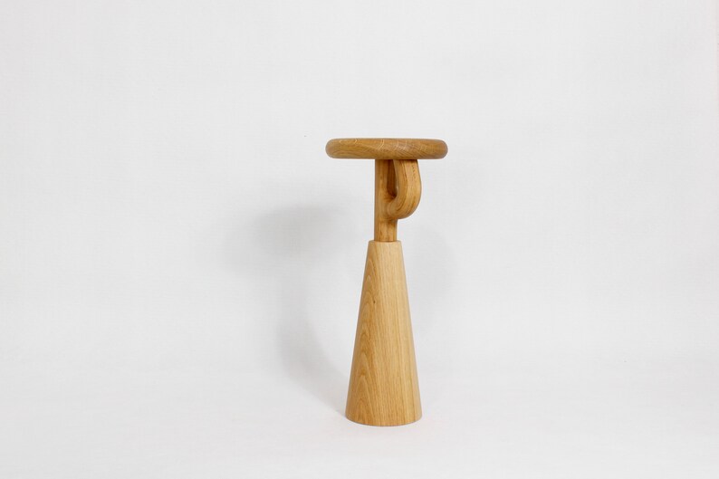 Side Table, Side Table "canopé" in Solid Oak. - Etsy