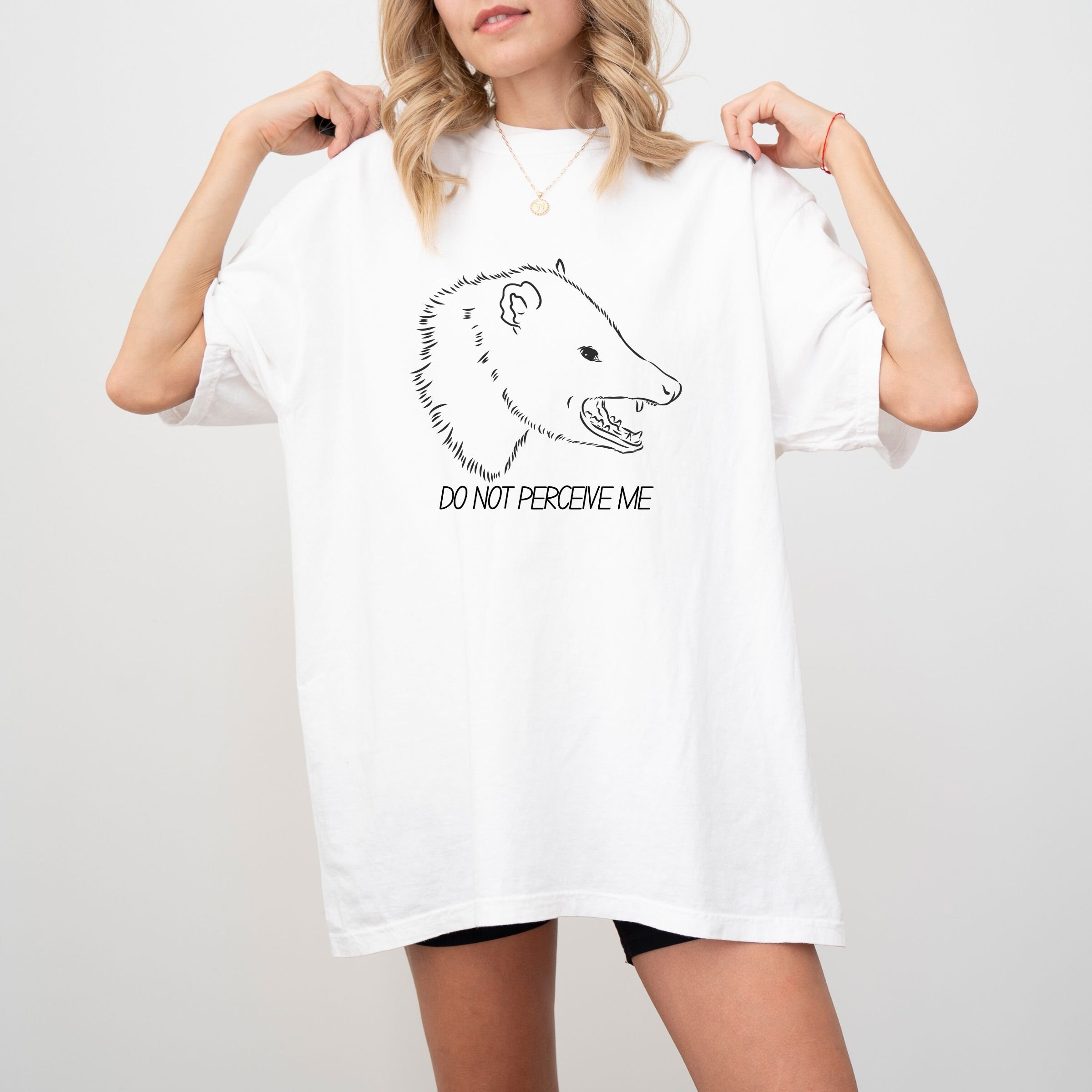 Do Not Perceive Me Opossum Shirt, Funny Possum Meme Shirt, Anti Social ...