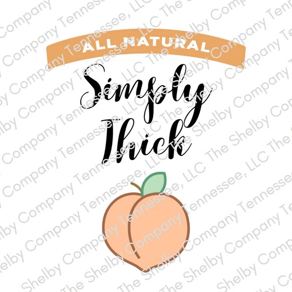 The Simply Thick Svg - Etsy