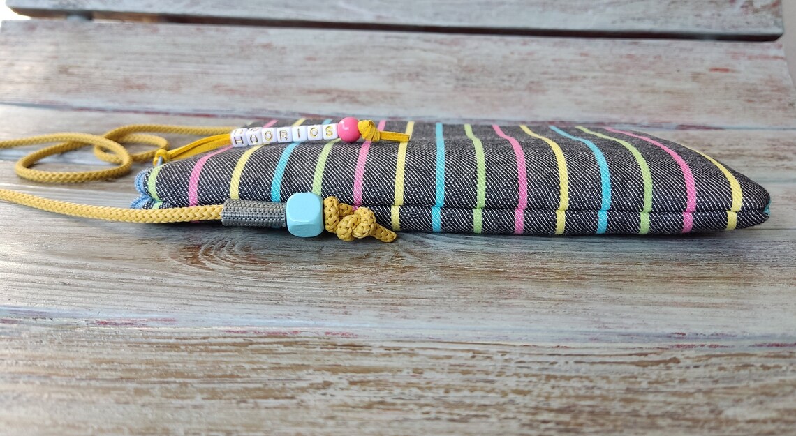 Small Crossbody Cell Phone Bag, Cotton Phone Bag, Zipper Crossbody ...