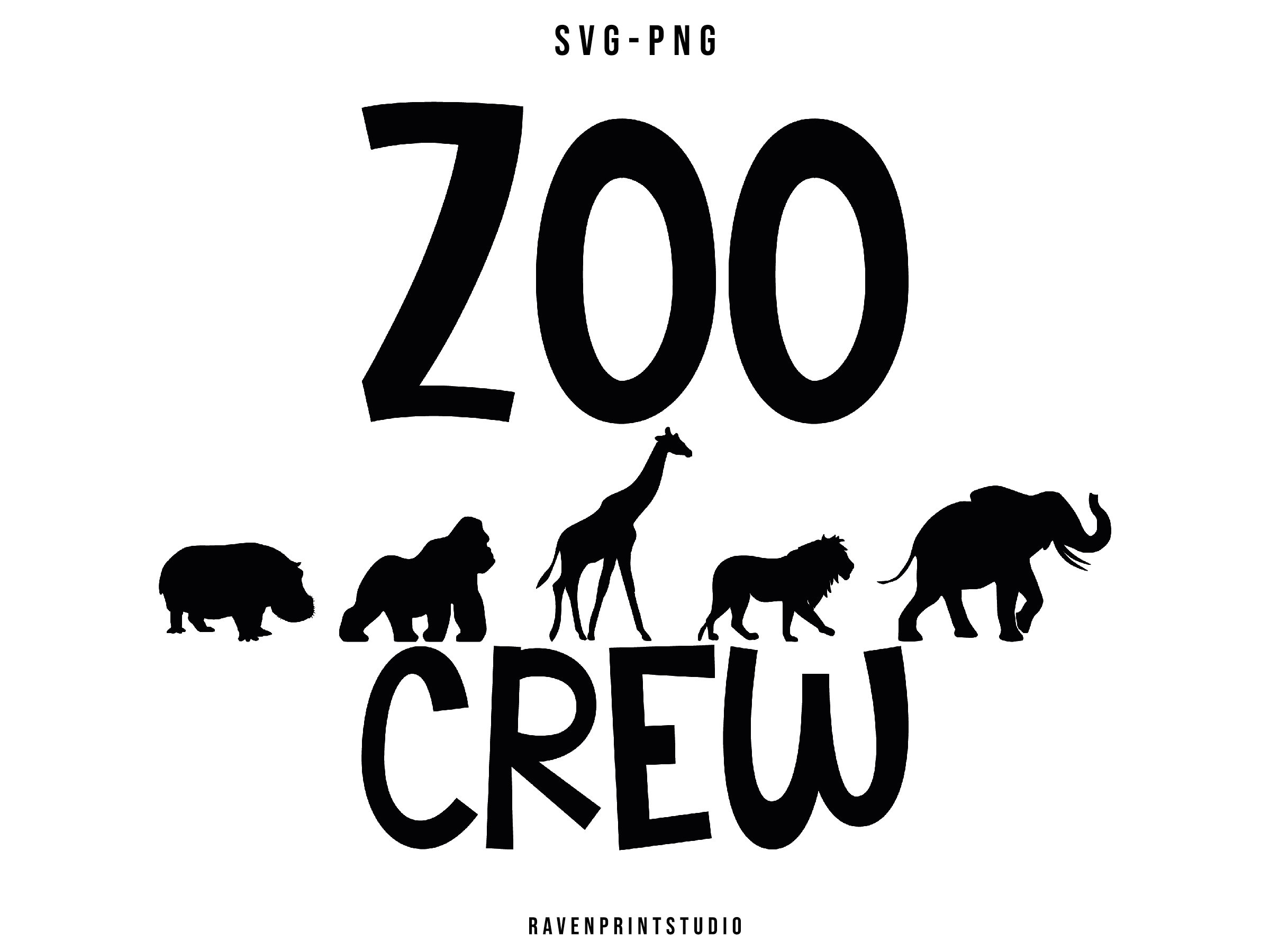 Zoo Crew Svg Zoo Animals Svg Zoo Squad Svg Zoo Matching - Etsy
