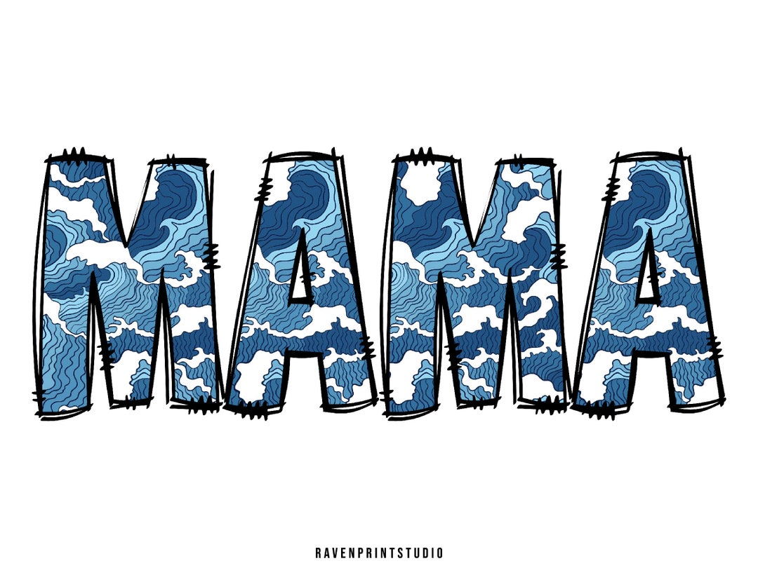Boho Mama Wave Ocean PNG Sublimation, Mother's Day Png, Mama Png, Retro ...