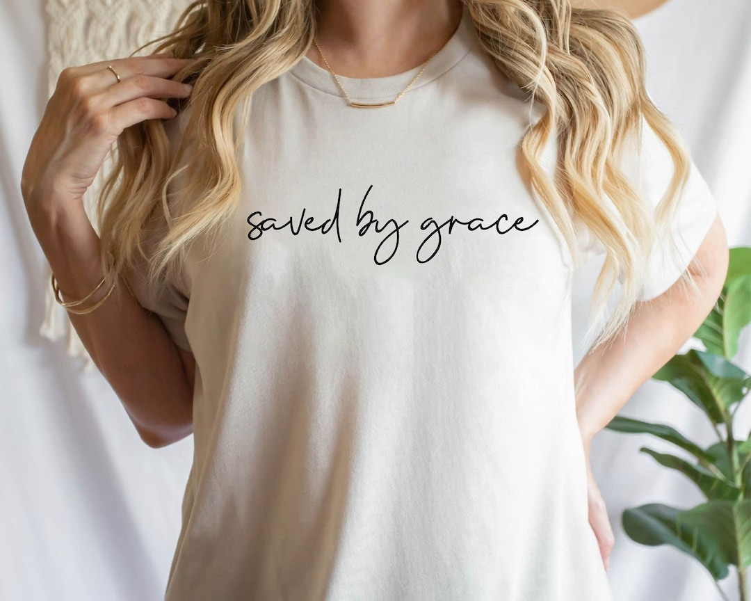 Saved by Grace Svg, Inspirational Svg, Bible Verse Svg, Jesus Svg ...