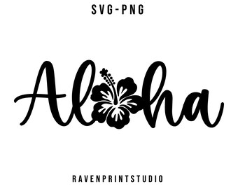 Aloha Svg, Aloha Clip Art, Aloha Bundle, Summer Svg, Hawaiian Svg ...