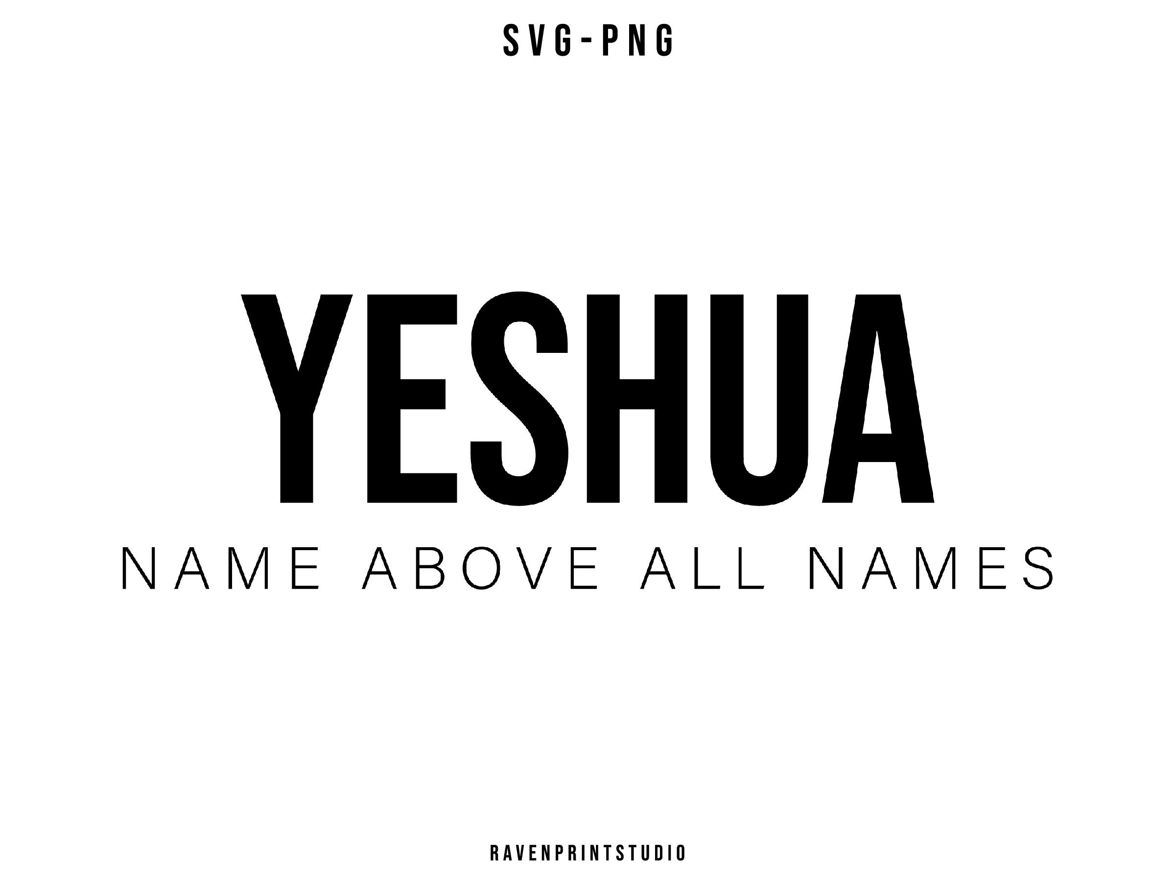 Yeshua Svg Nombre sobre todos los nombres Svg Jesús es Rey - Etsy México