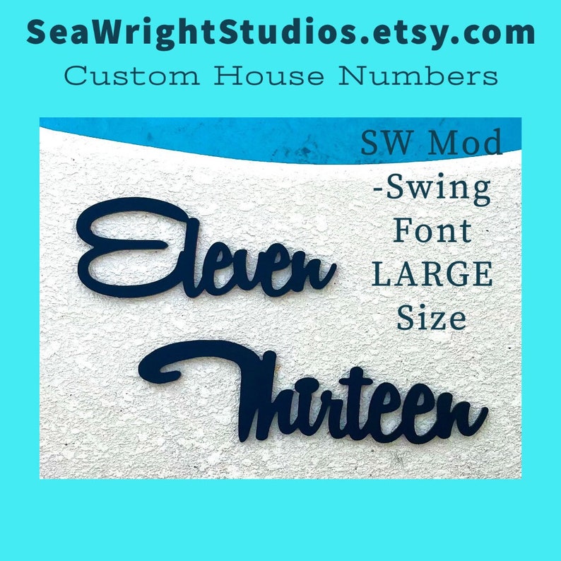 LARGE Mid-century Modern SW Mod Swing Font : LARGE Size Script House ...
