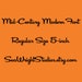 Regular 5-inch "sw Mcm" Script Font. Mid-century Modern / Retro ...
