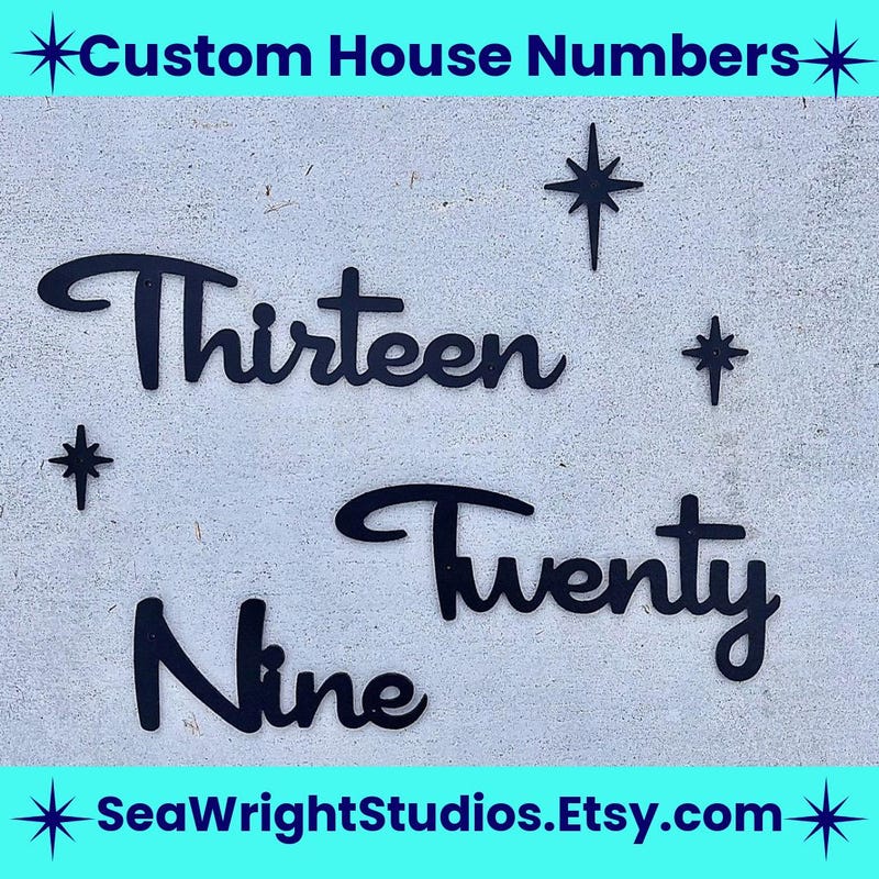 Mcm House Numbers - Etsy