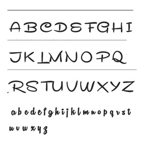 Mid-century Modern House Numbers Retro Cursive Swing Italic Font ...
