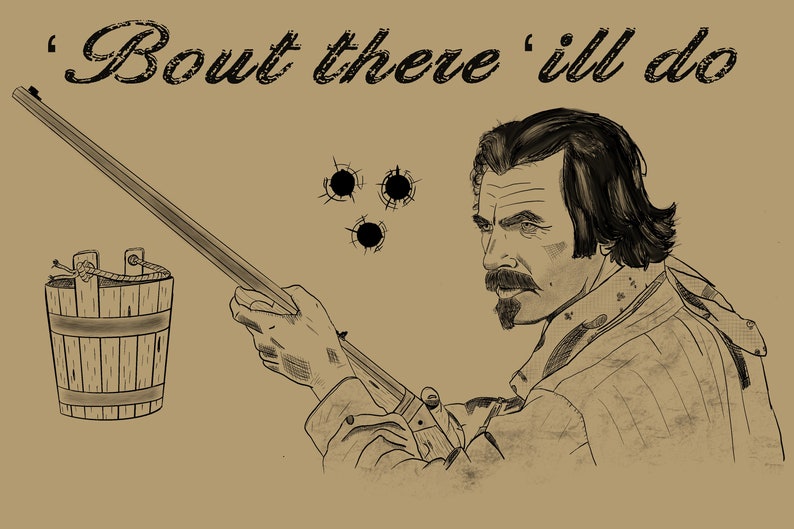 Quigley Down Under Art: Sharps 45-110 Western Movie Poster - Etsy