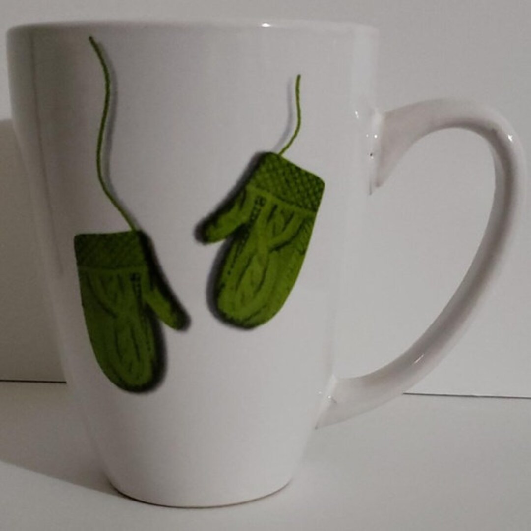 Winter Mitten Mugs by MSRF One Red and One Green Two Mugs Included in ...
