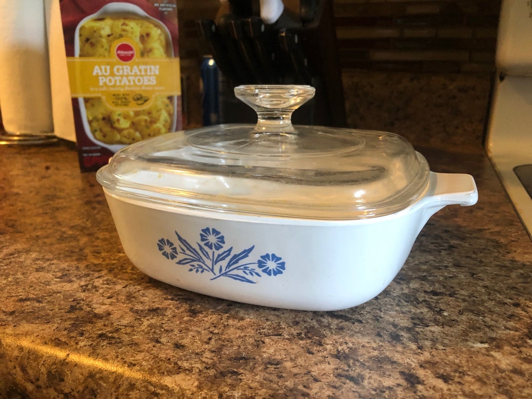 Vintage Corning Ware 1 Qt Blue Cornflower P-1-B Casserole Dish With Lid ...