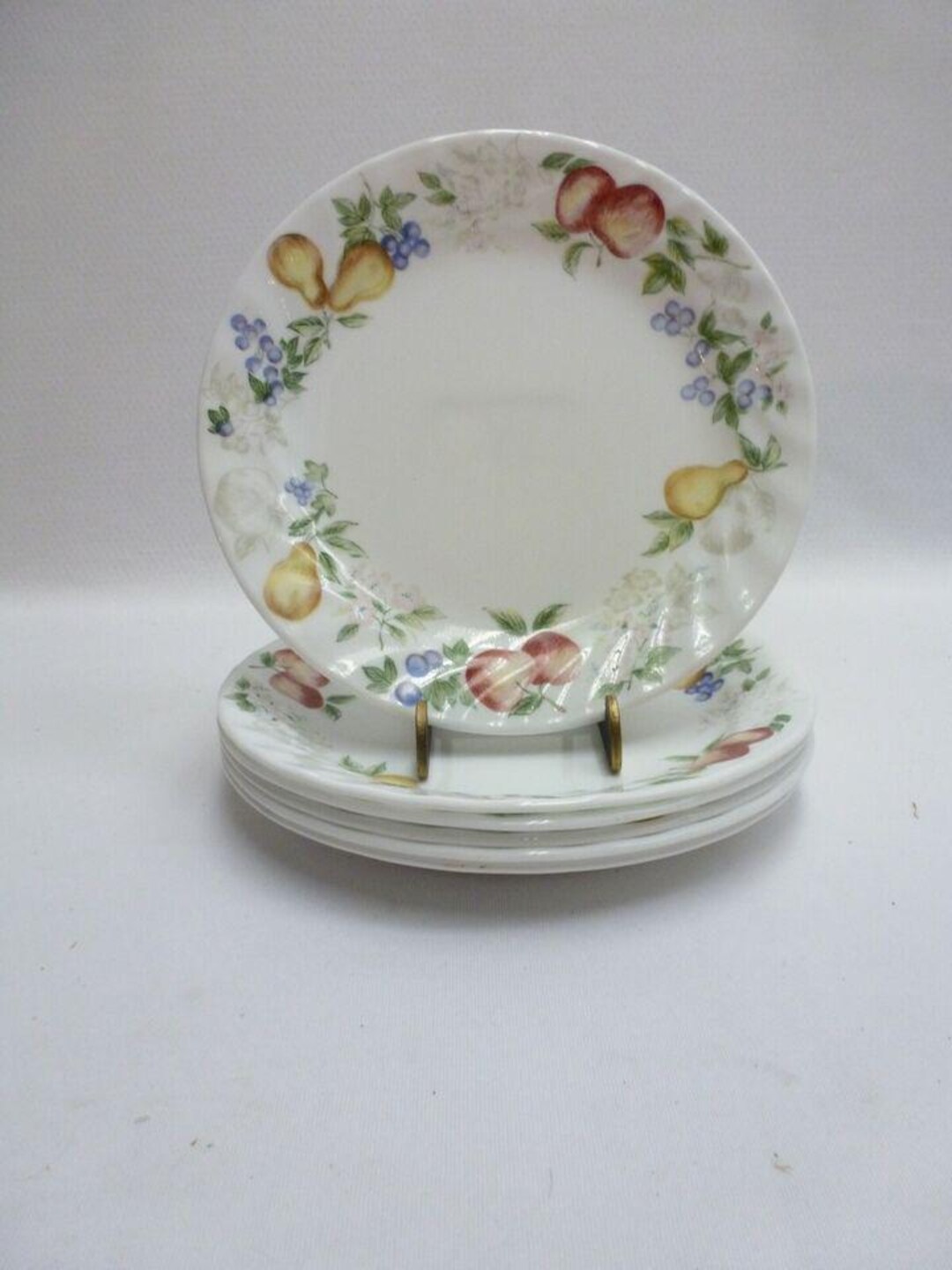 Corelle by Corning Chutney Fruit Pattern 10 Inch Fluted Dinner Plate ...