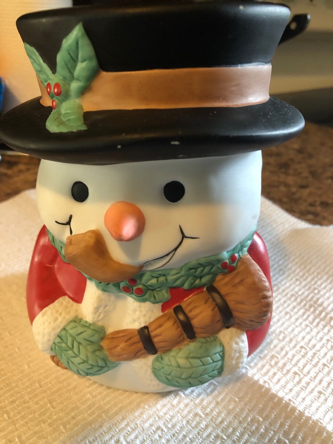 Snowman Tee Lite Candle With Top Hat Warmer - Etsy