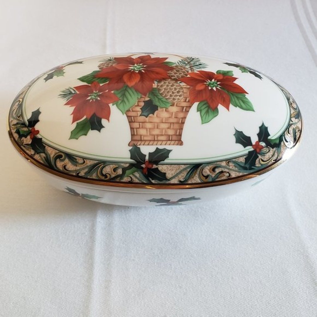 Mikasa Poinsetta Dish Fine Chinaware - Etsy