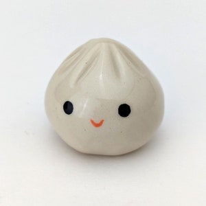 Cute Handmade Ceramic Dumpling. Happy Soup Dumpling. Adorable Gyoza ...