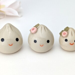 Cute Handmade Ceramic Dumpling. Happy Soup Dumpling. Adorable Gyoza ...