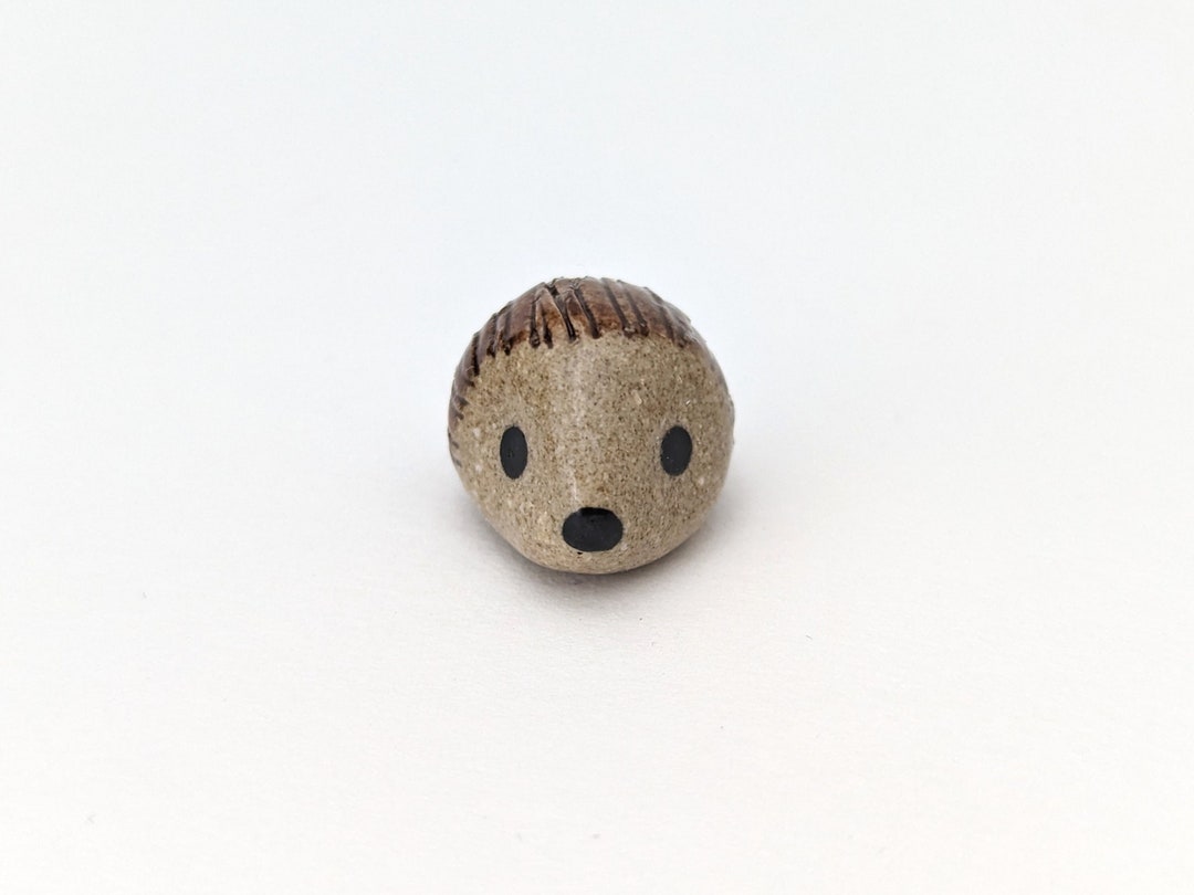 Cute Handmade Mini Ceramic Hedgehog Figurine. Unique Desk Buddy. Good ...