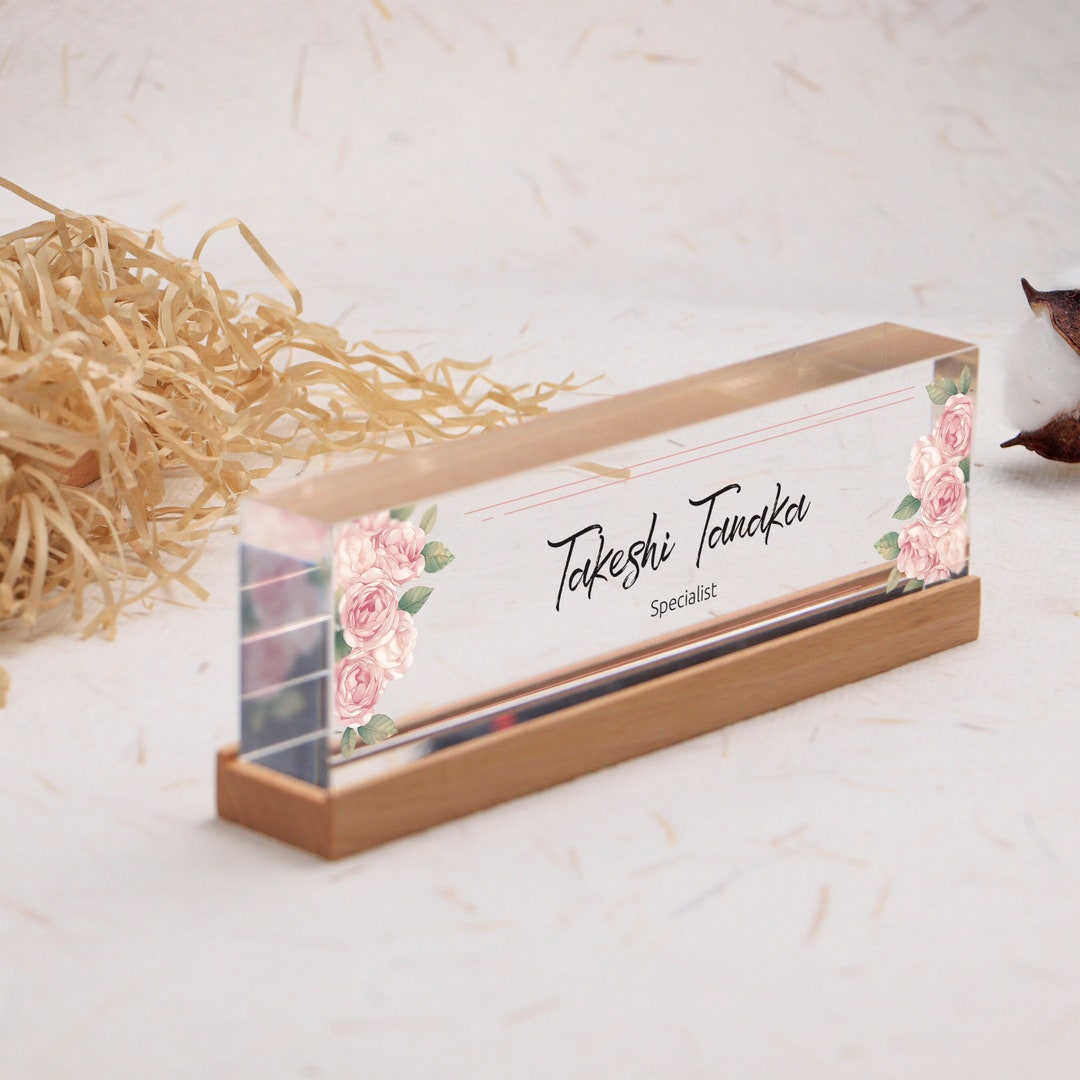 Personalized Office Gift, Acrylic Nameplate Custom, Office Dedor for ...