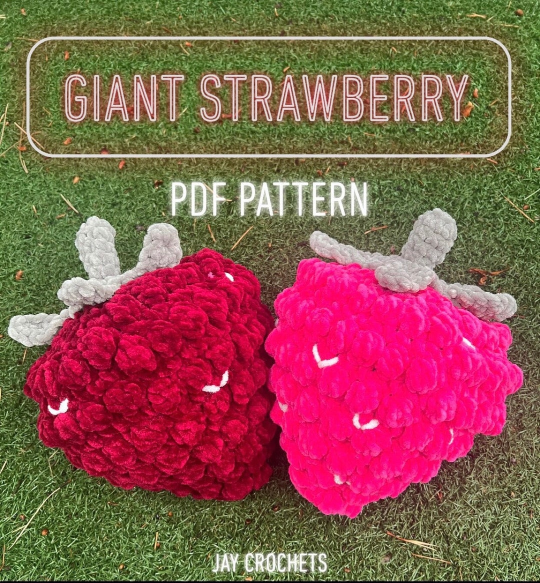Giant Strawberry PDF Pattern - Etsy