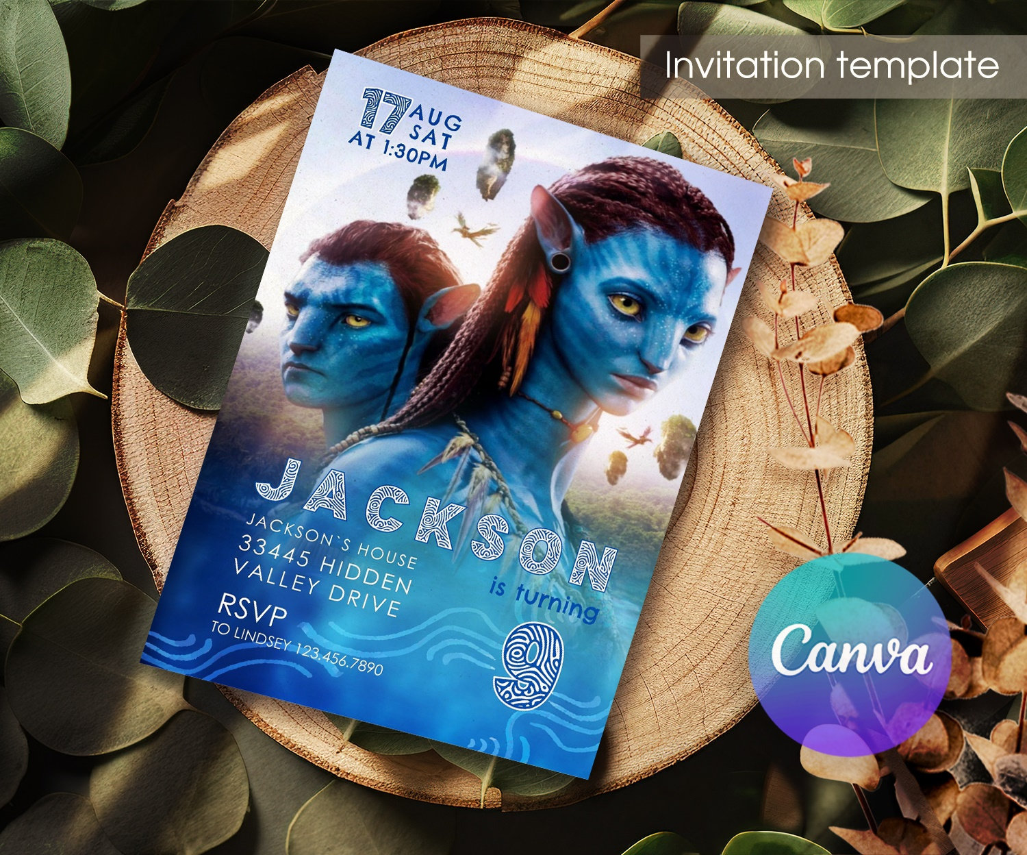 I See You Birthday Invite Template, , Avatar 2 Invite, Printable Avatar ...