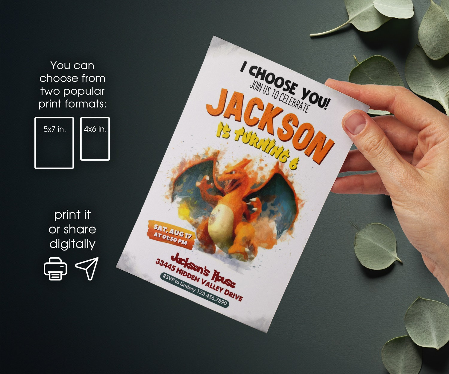 Pokemon Birthday Vmax Invite Template Pokemone Birthday - Etsy