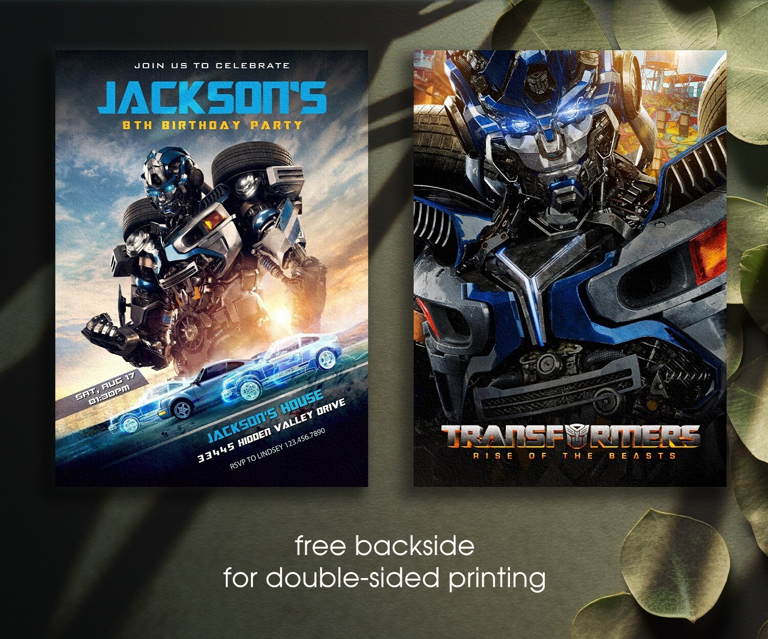 Autobots Party, Editable Bumblebee Invitation, Printable Invite ...