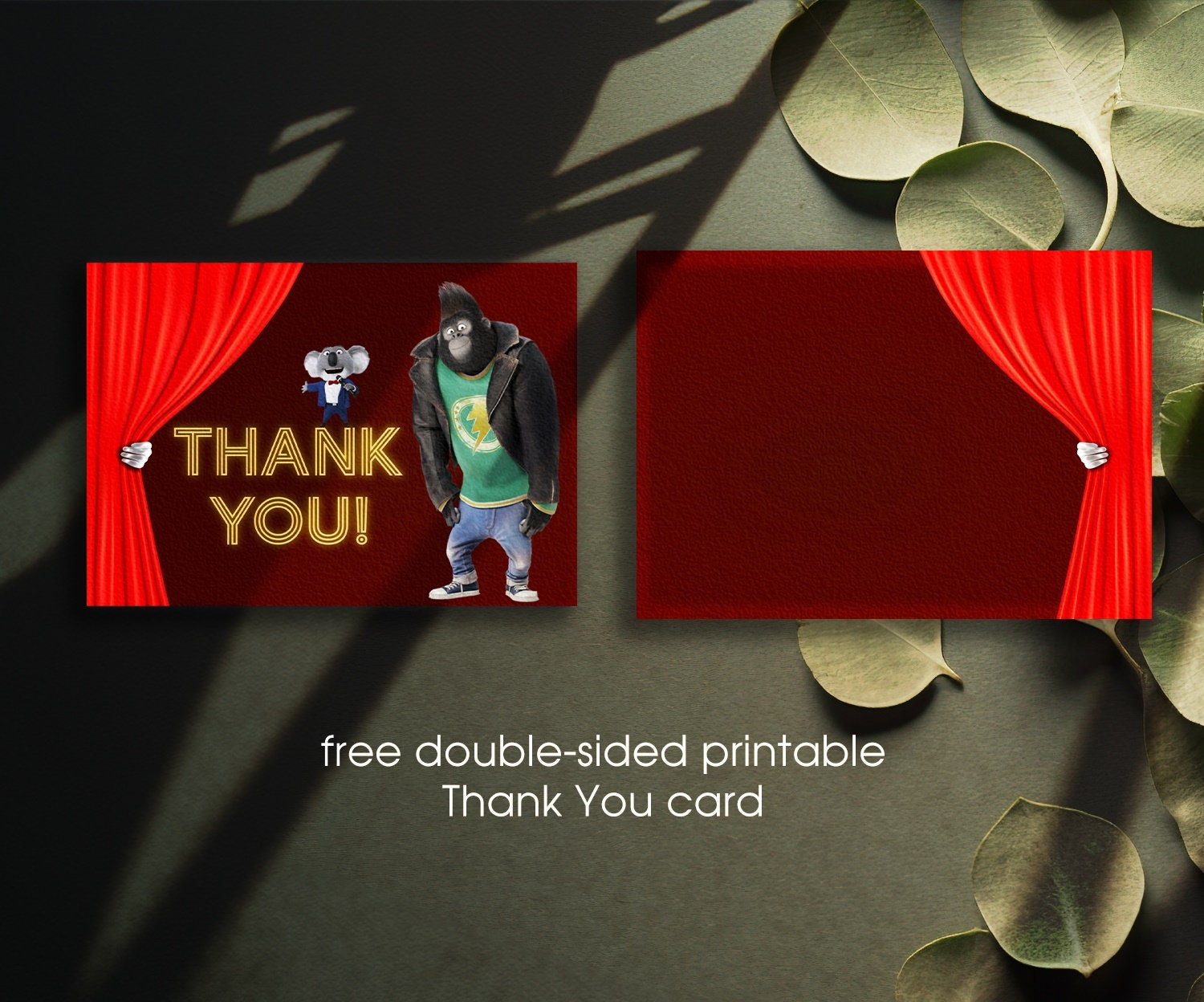 Instant Download, Music Birthday Party, Printable Sing 2 Birthday ...