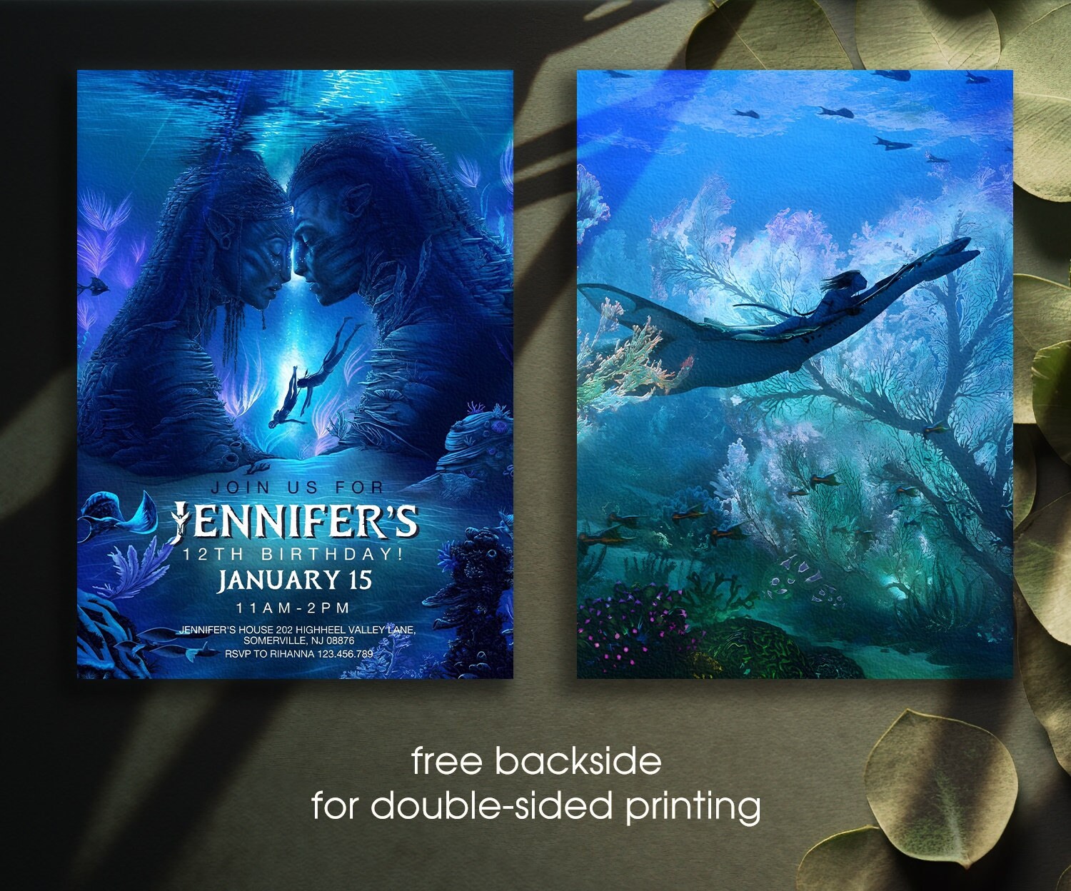 Avatar 2 Invite, Printable Avatar Invitation, Avatar 2 Invite, Pandora ...