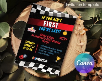 Nascar Party, Shake N Bake Birthday, Ricky Bobby, Boy Racing Invitation ...