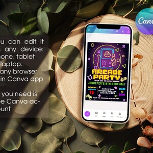 Editable Invite Template, Video Game Party, Gamer Invitation, Girl ...