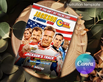 Nascar Party, Shake N Bake Birthday, Ricky Bobby, Boy Racing Invitation ...