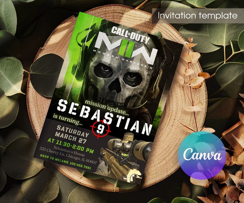 Printable Editable Invite, Gamer Birthday Invitation, Video Game Party ...