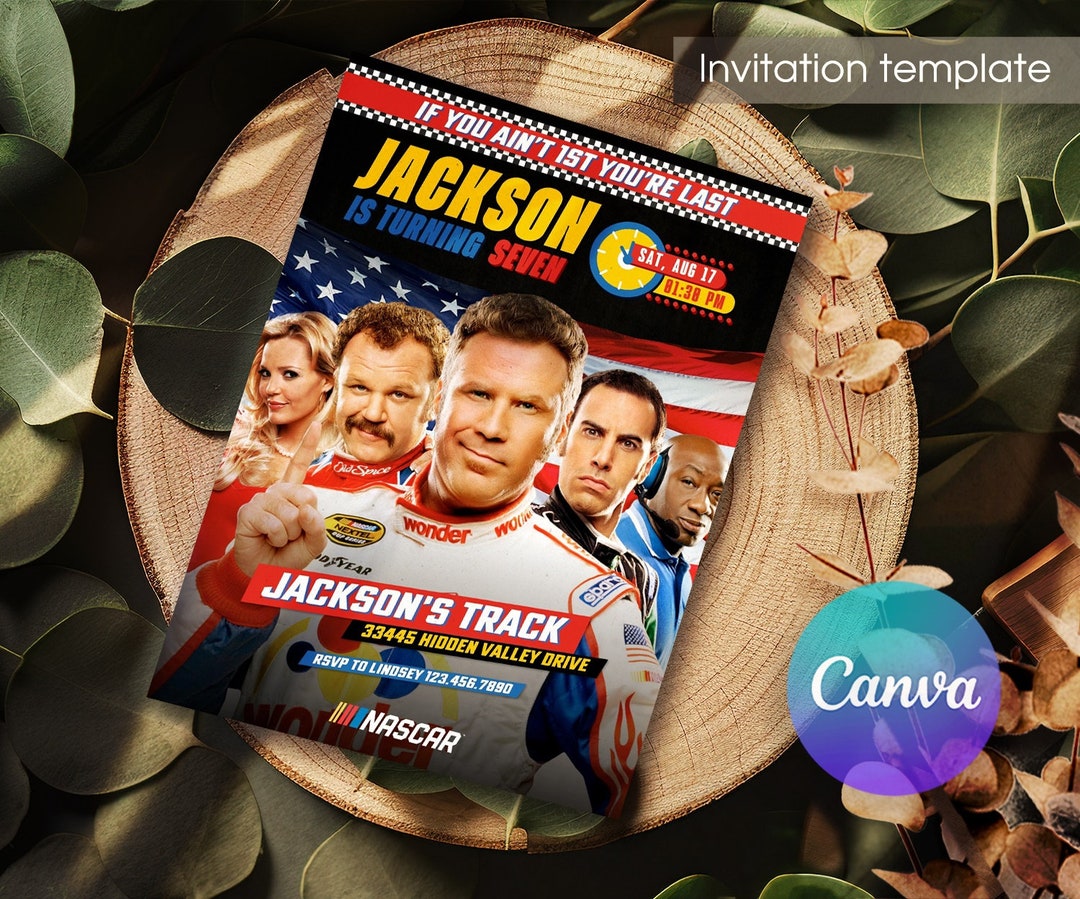 Nascar Party, Shake N Bake Birthday, Ricky Bobby, Boy Racing Invitation ...