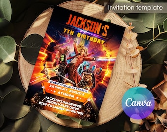 Groot Invitation Groot Birthday Groot Invite Groot Birthday Invitation ...