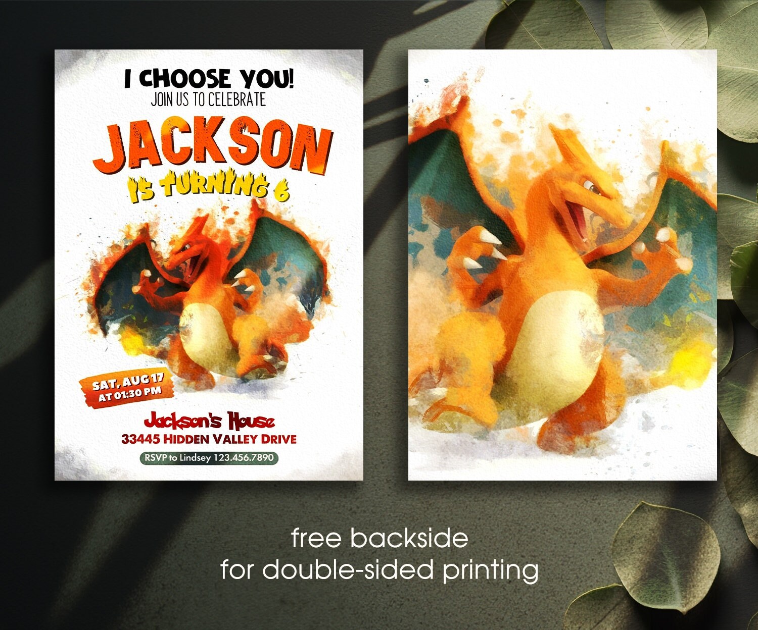 Pokemon Birthday Vmax Invite Template Pokemone Birthday - Etsy