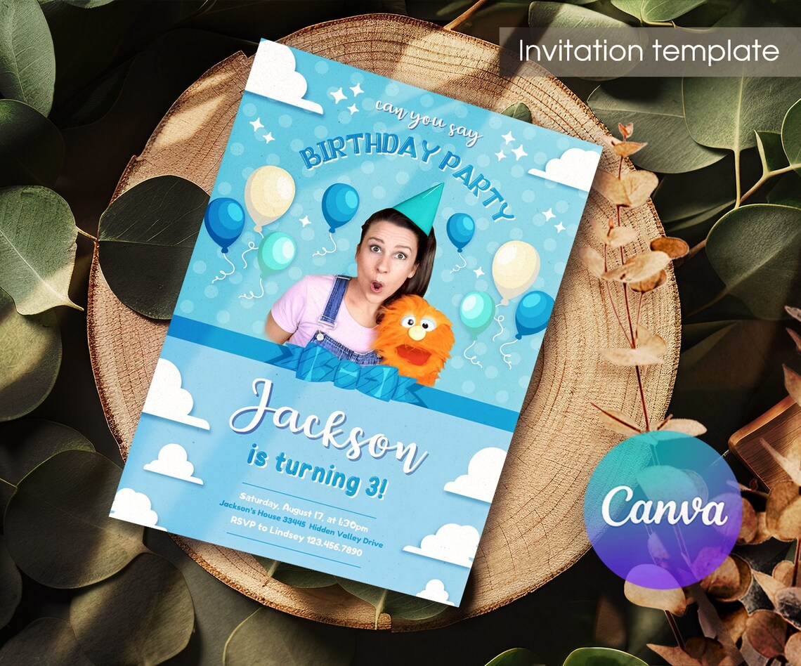 First Words Invite Template, 2nd Second 3rd Third,printable Ms Rachel ...