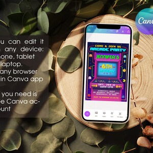 Editable Invite Template, Video Game Party, Gamer Invitation, Girl ...