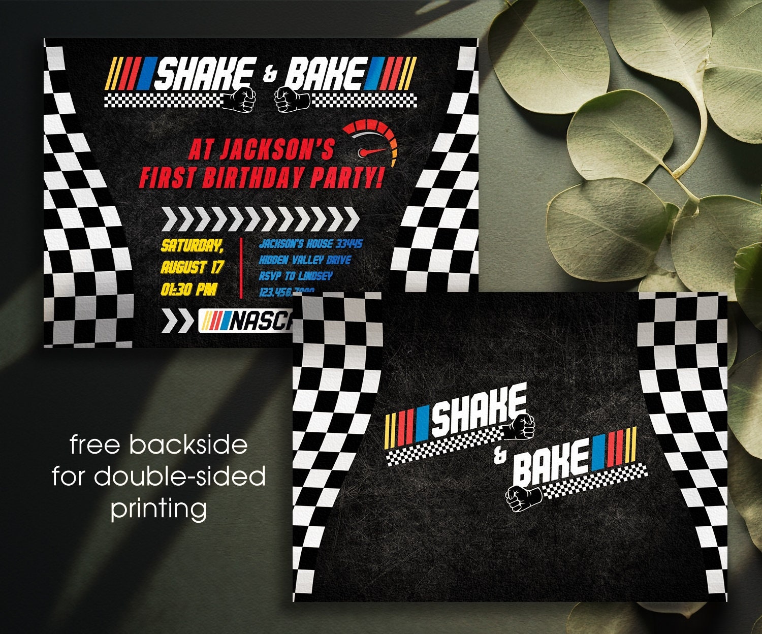 Nascar Party, Boy Racing Invitation, Printable Cars Birthday Invitation ...