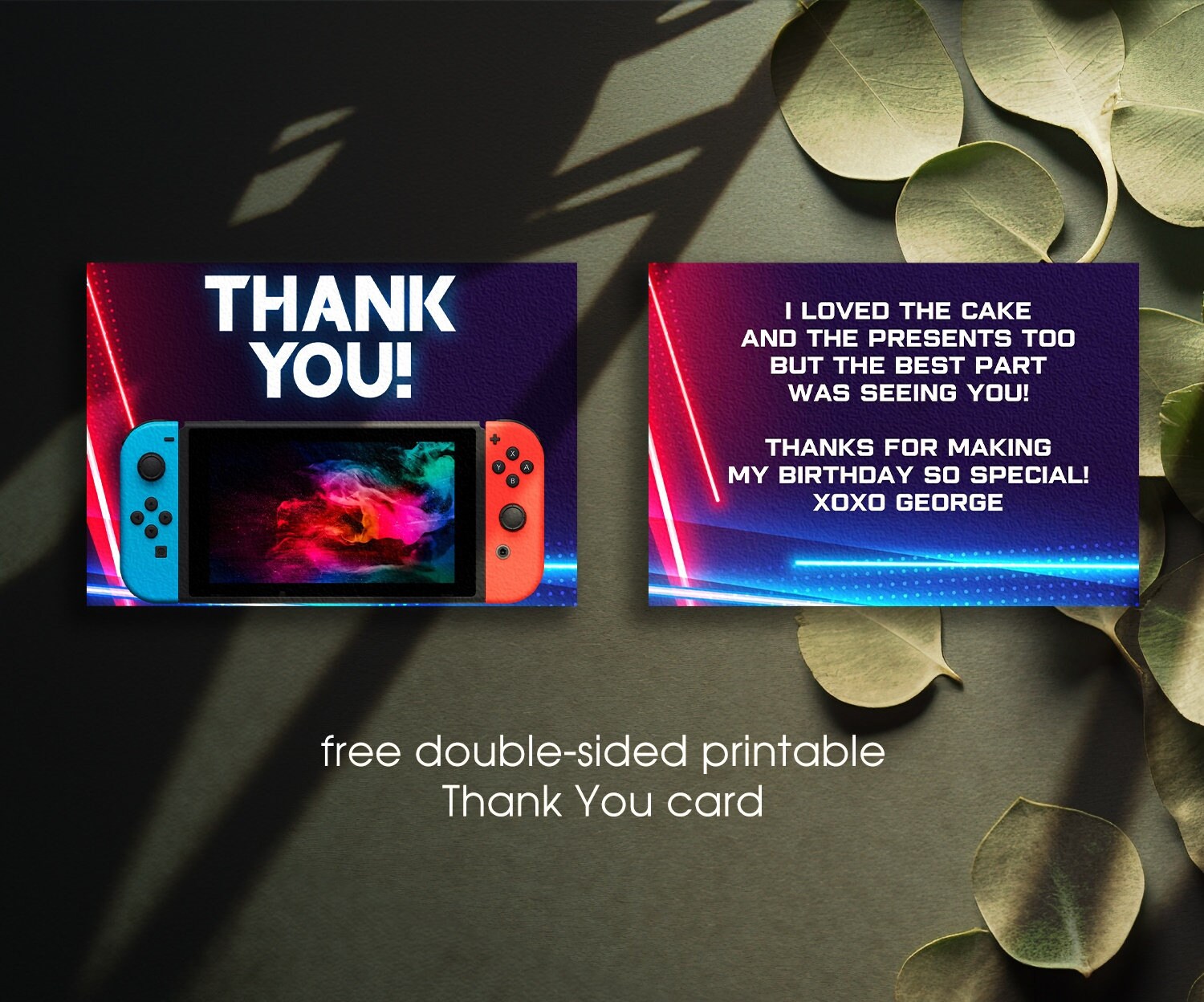 Editable Switch Invite, Printable Gamer Birthday Invitation, Video Game ...