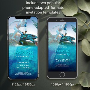 Avatar 2 Invite, Printable Avatar Invitation, Pandora Editable Birthday ...